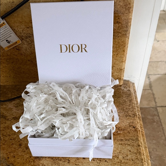 Dior | Accessories | Dior White Box With Gold Logo | Poshmark